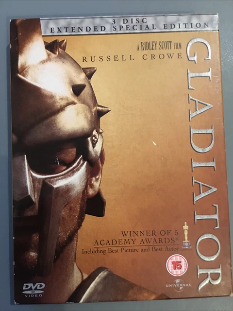 GLADIATOR 3 DISC Dvd Extended Special Edition Boxset £3.99 - PicClick UK
